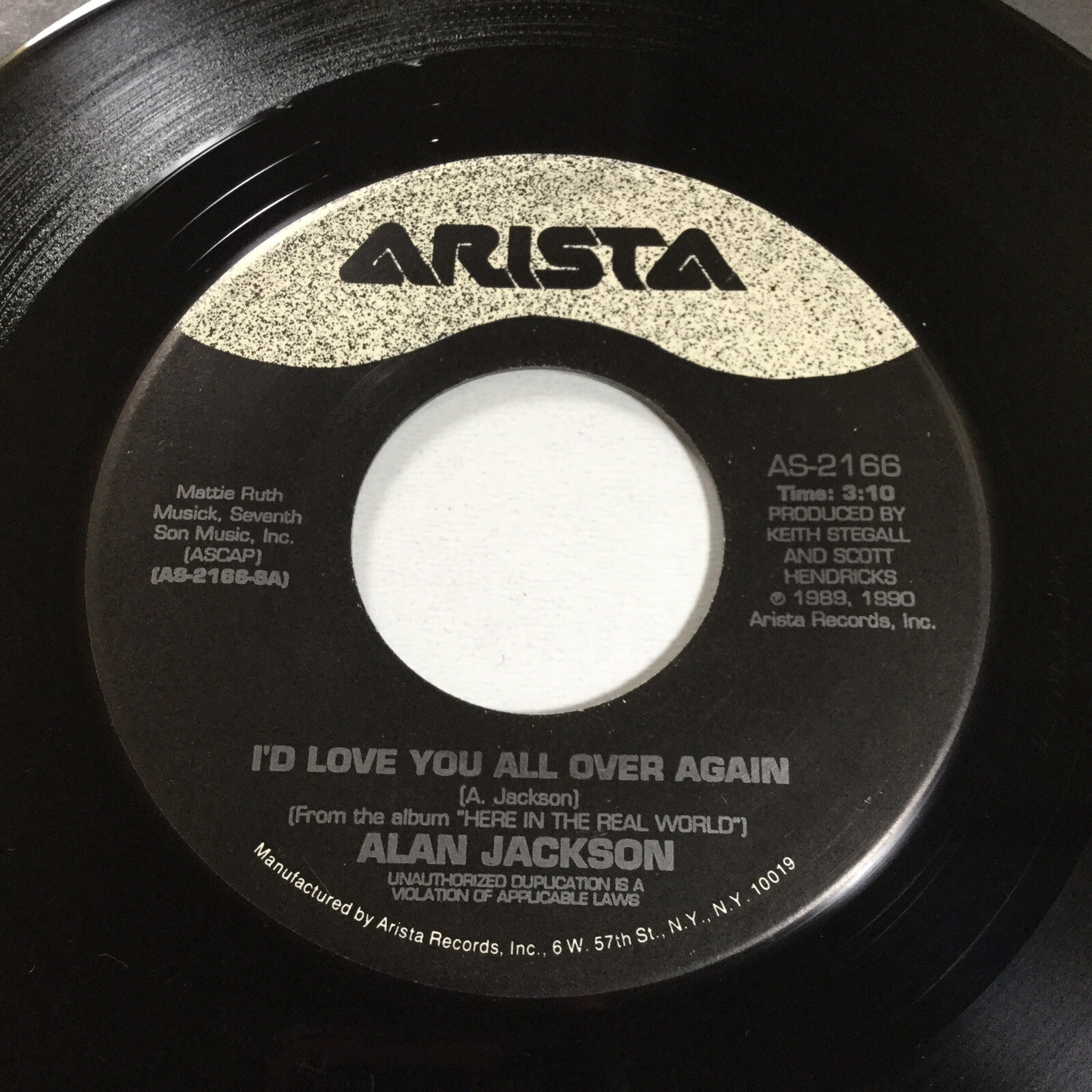 Alan Jackson - I'd Love You All Over Again / Home 45 MINT 1990 | eBay