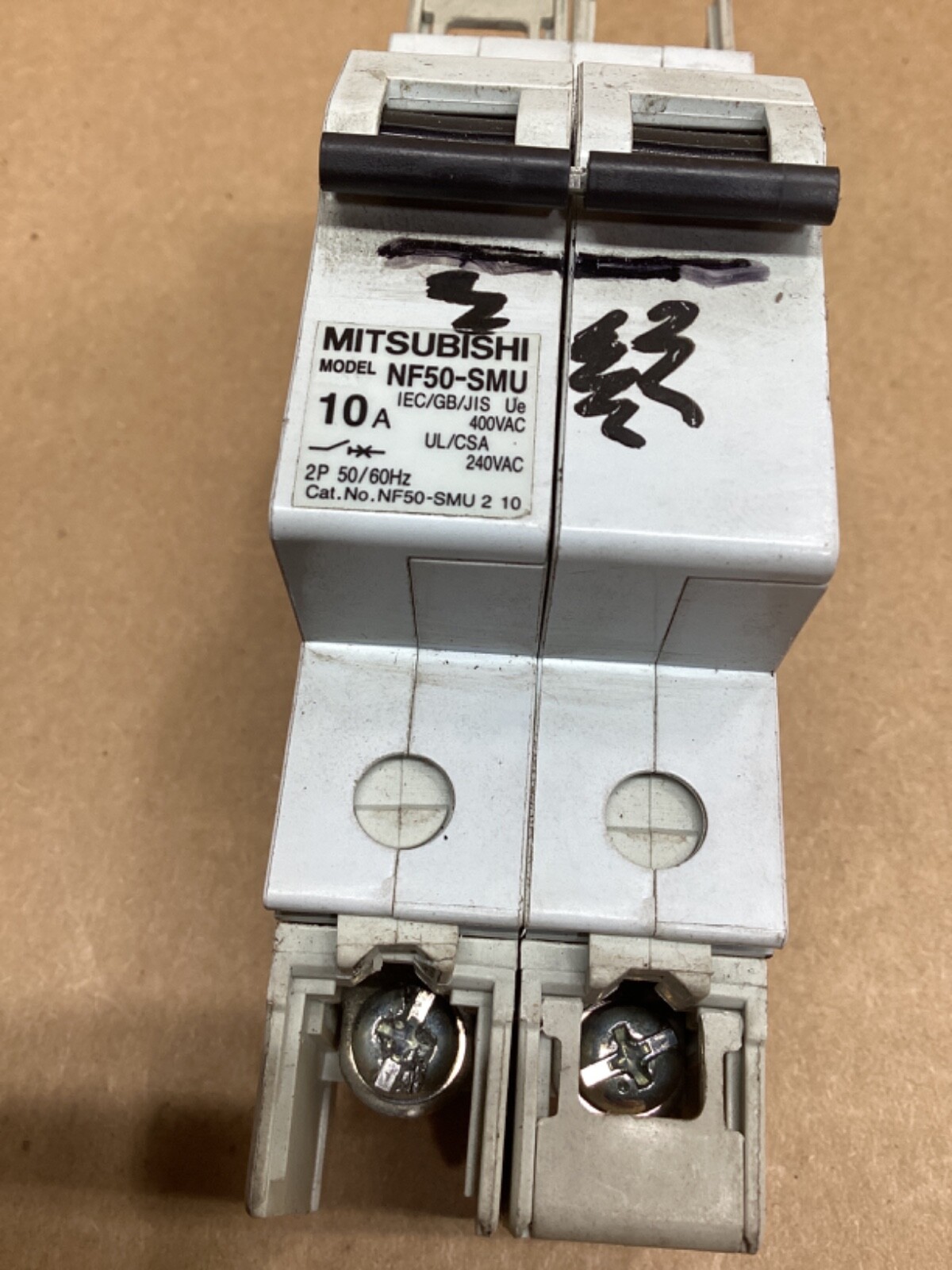 Mitsubishi Electric NF50-SMU 1 1 1P 1A No-Fuse Breaker 10A. AX-05SMU ...