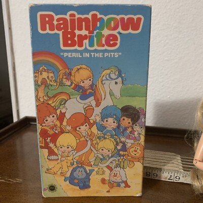 Rainbow Brite (VHS, 1985) Peril in the Pits - Animated Rare Sleeve ...
