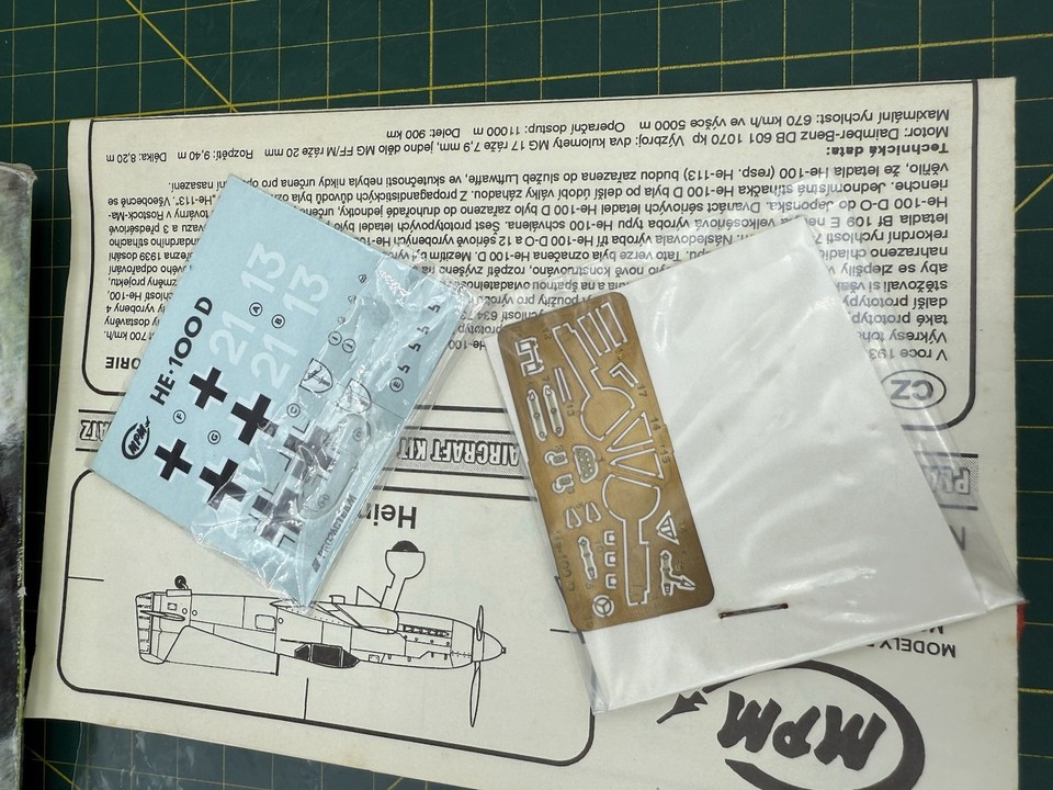 MPM 1/72 HEINKEL He100 WW2 GERMAN LUFTWAFFE FIGHTER MODEL PLANE KIT ...