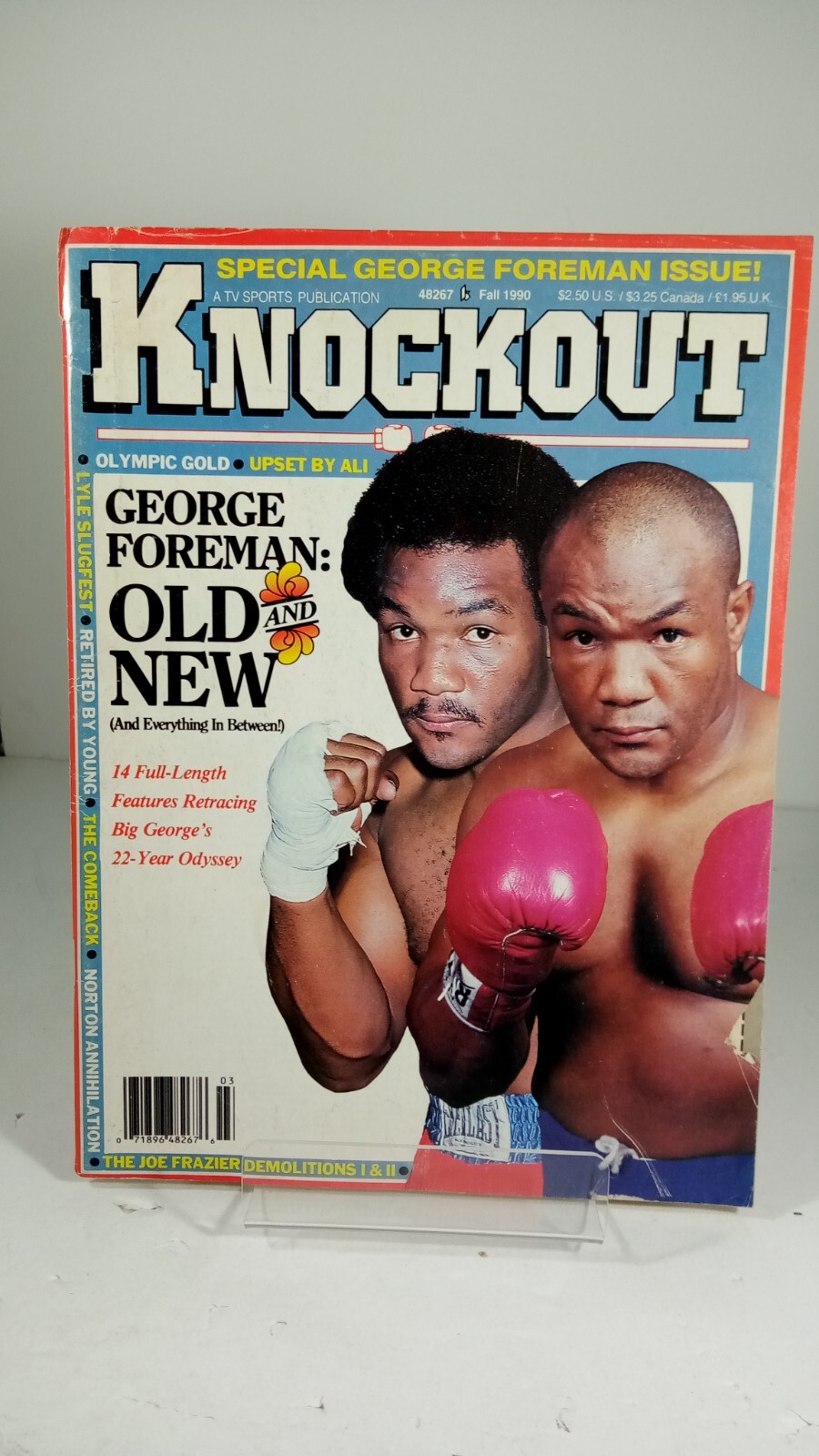 VINTAGE Knockout Magazine George Foreman Fall 1990 | eBay