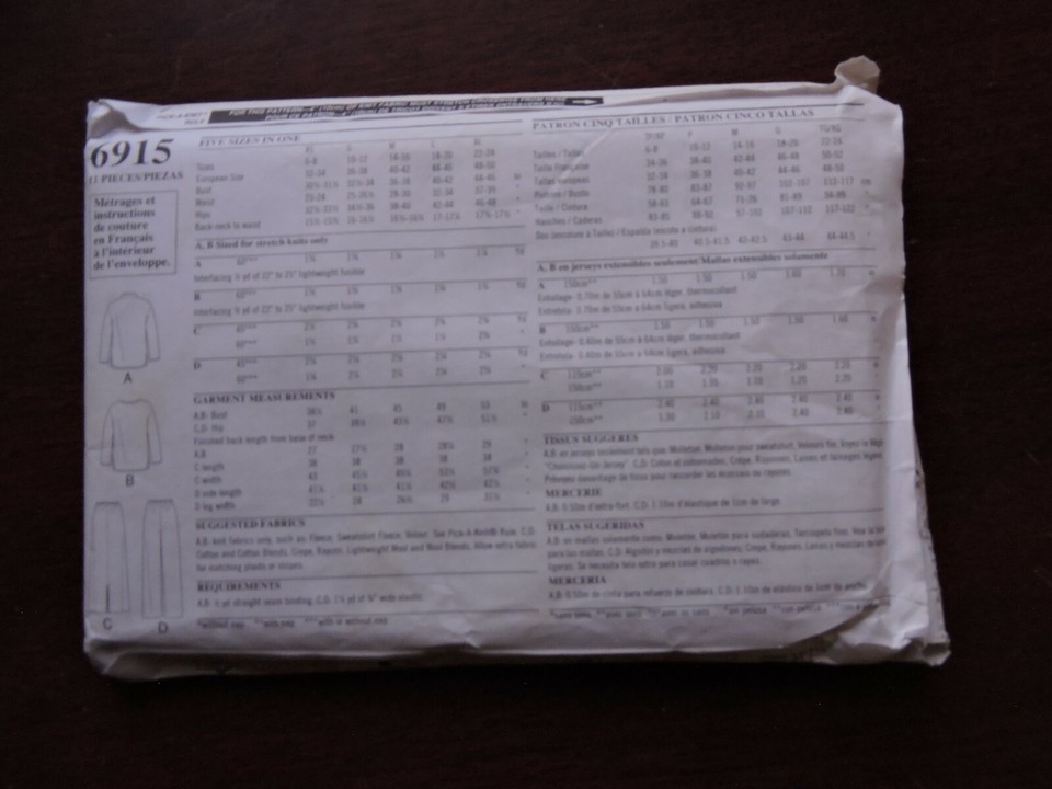 Misses/clothing patterns -xxs-xxl | eBay