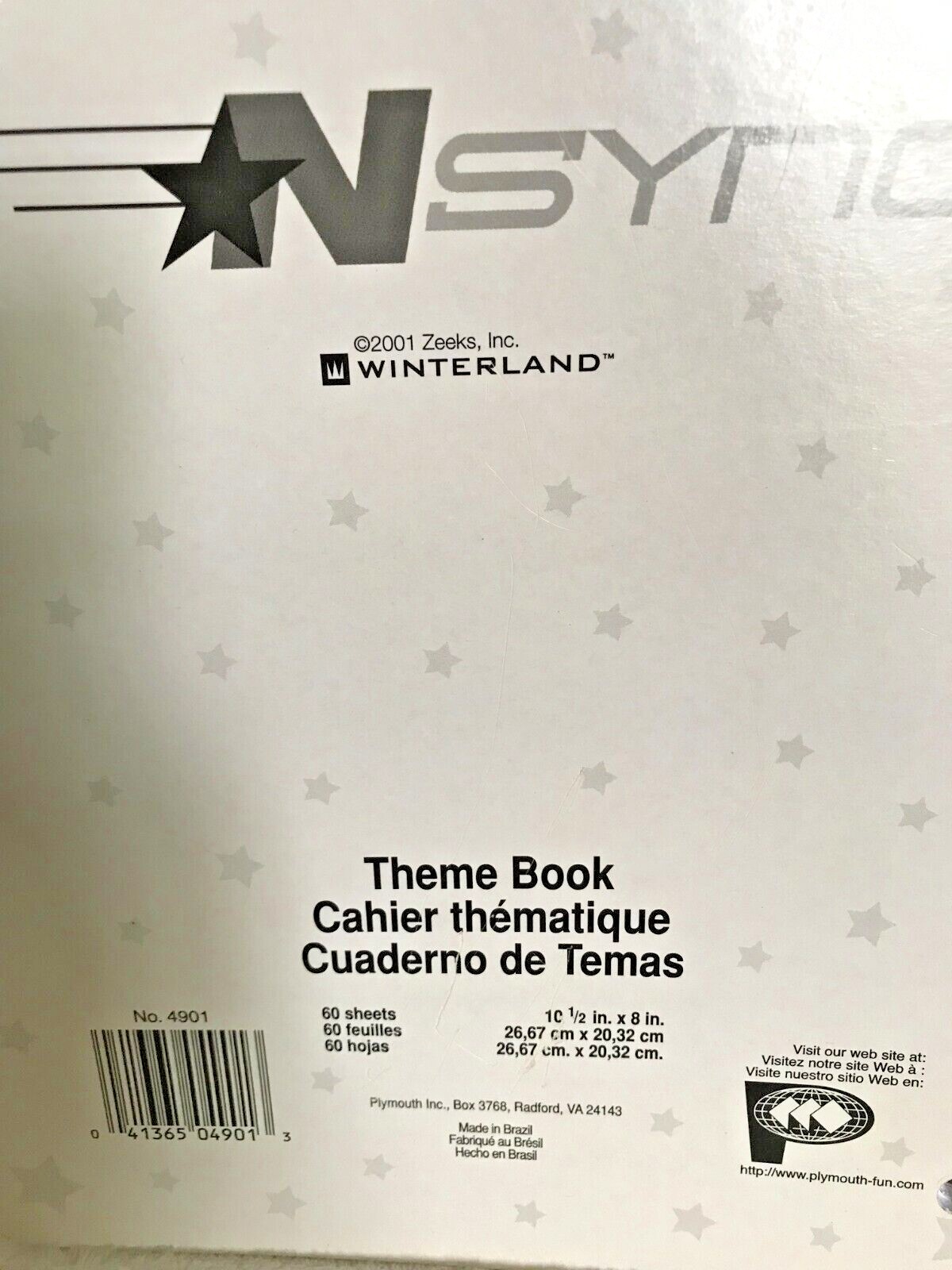 New 2001 Winterland NSYNC Spiral Theme Notebook Justin Lance Joey JC ...