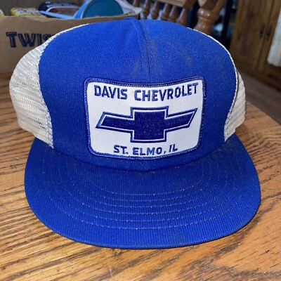 VINTAGE CHEVROLET DEALER MESH PATCH SNAP BACK HAT - Davis Chevrolet St ...