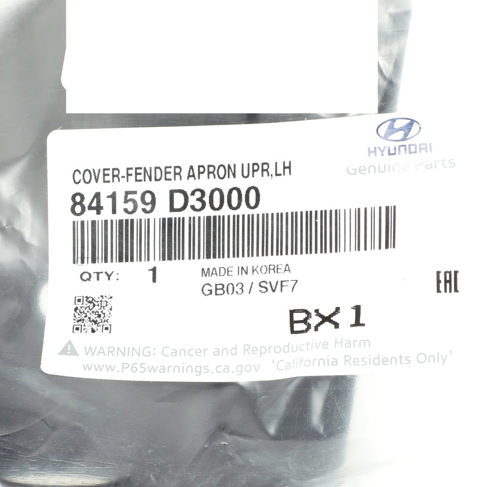 2016-2021 HYUNDAI Hyundai Tucson Front LH Fender Upper Closing Plate ...