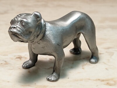 Vintage Mack the English Bulldog Gm Institute Pewter Bronze Paperweight ...