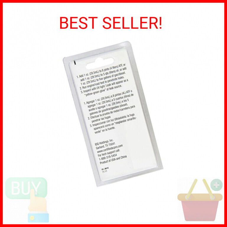 InterDynamics Certified Auto Pro Oil and Fuel System UV Dye Leak ...