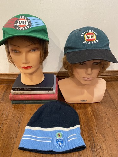 Football Victoria Bitter VB Cap Hat NSW Blues Beanie State Of Origin ...
