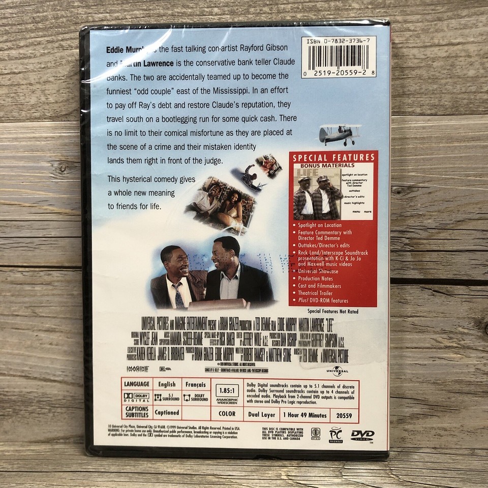 Life (DVD, 1999) SEALED Widescreen Eddie Murphy & Martin Lawrence | eBay