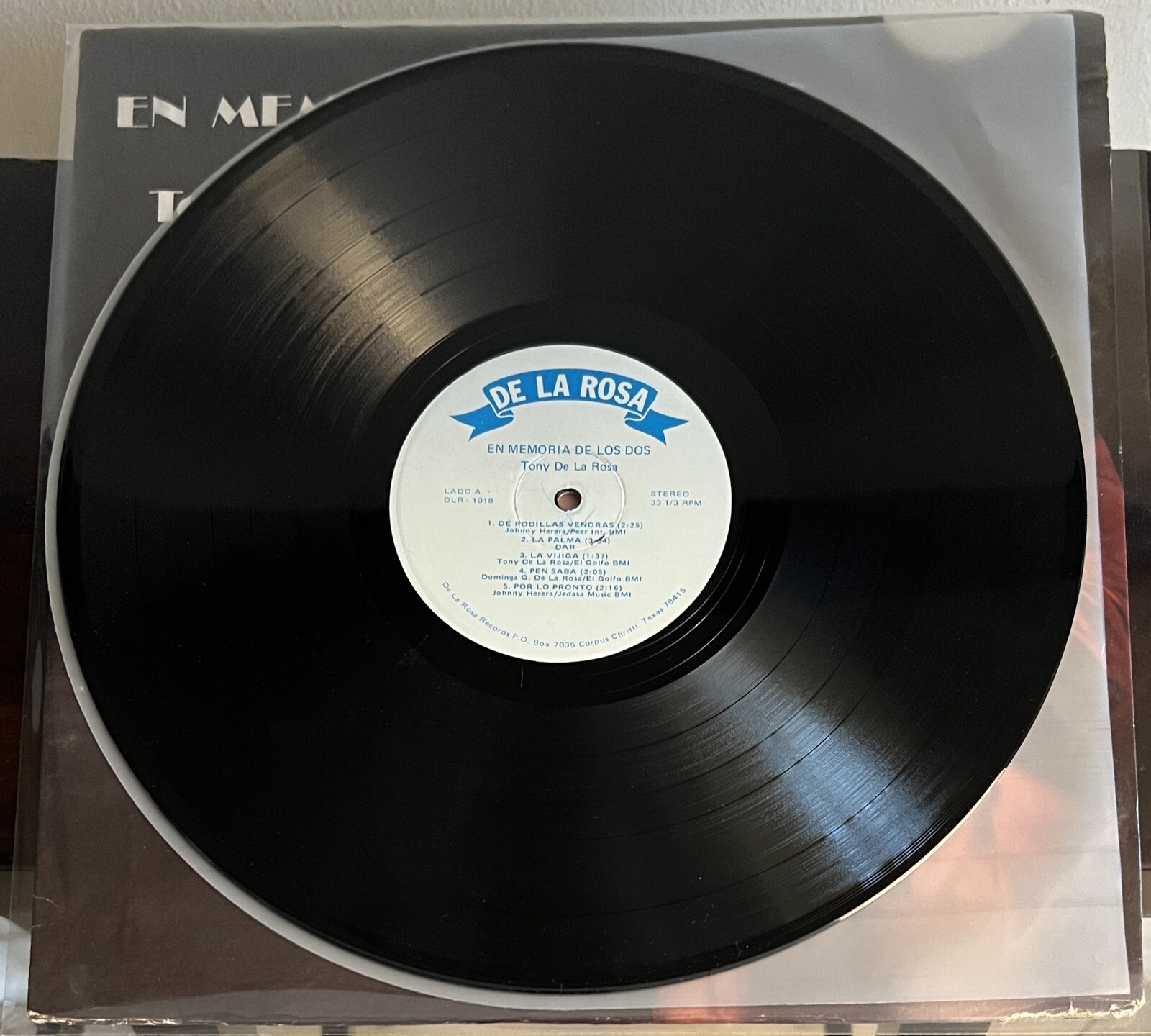 Tony De La Rosa - En Memoria De Los Dos Vinyl LP | eBay