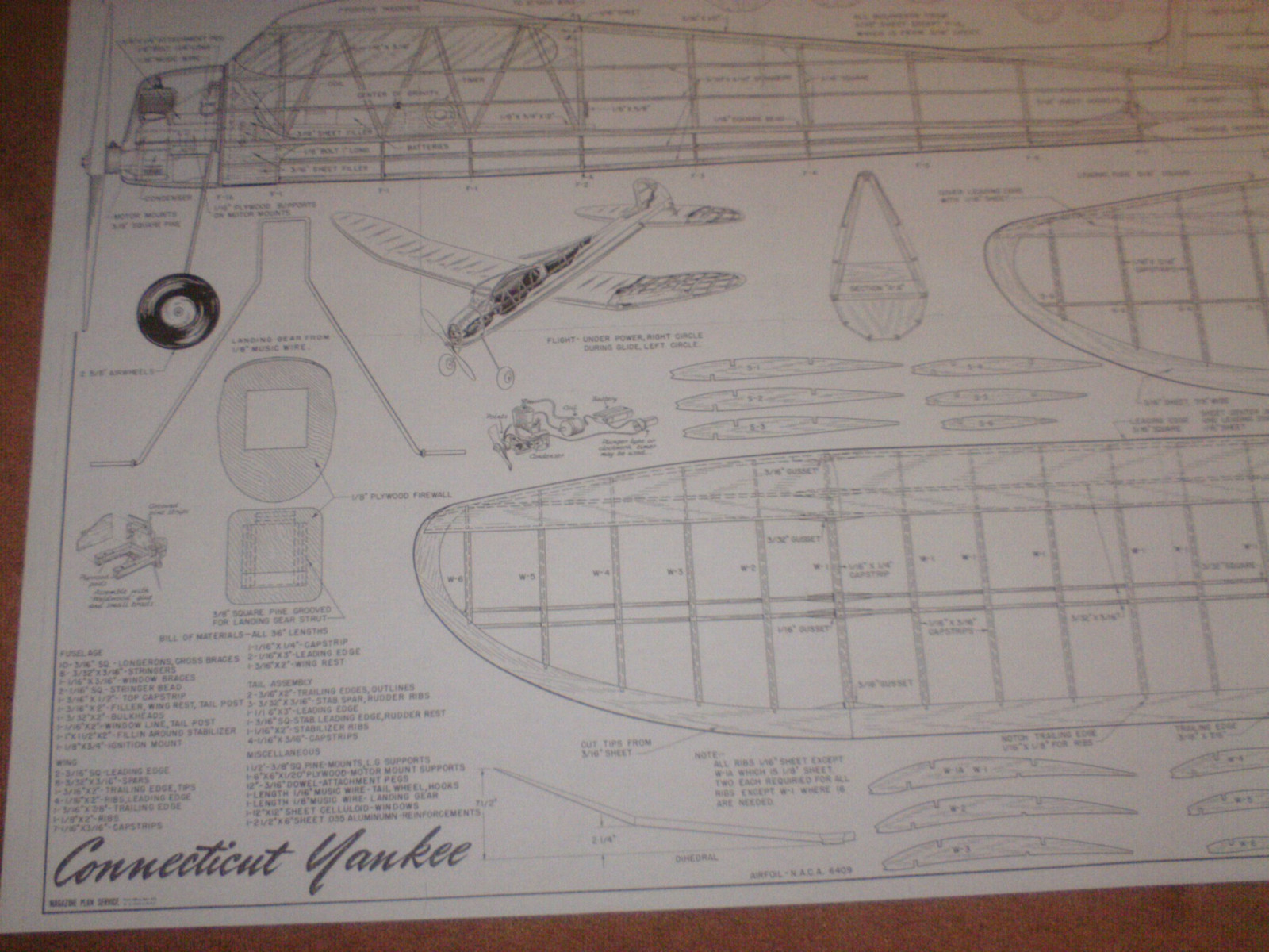 Connecticut Yankee Vintage Old Timer Plans and Templates 58ws | eBay