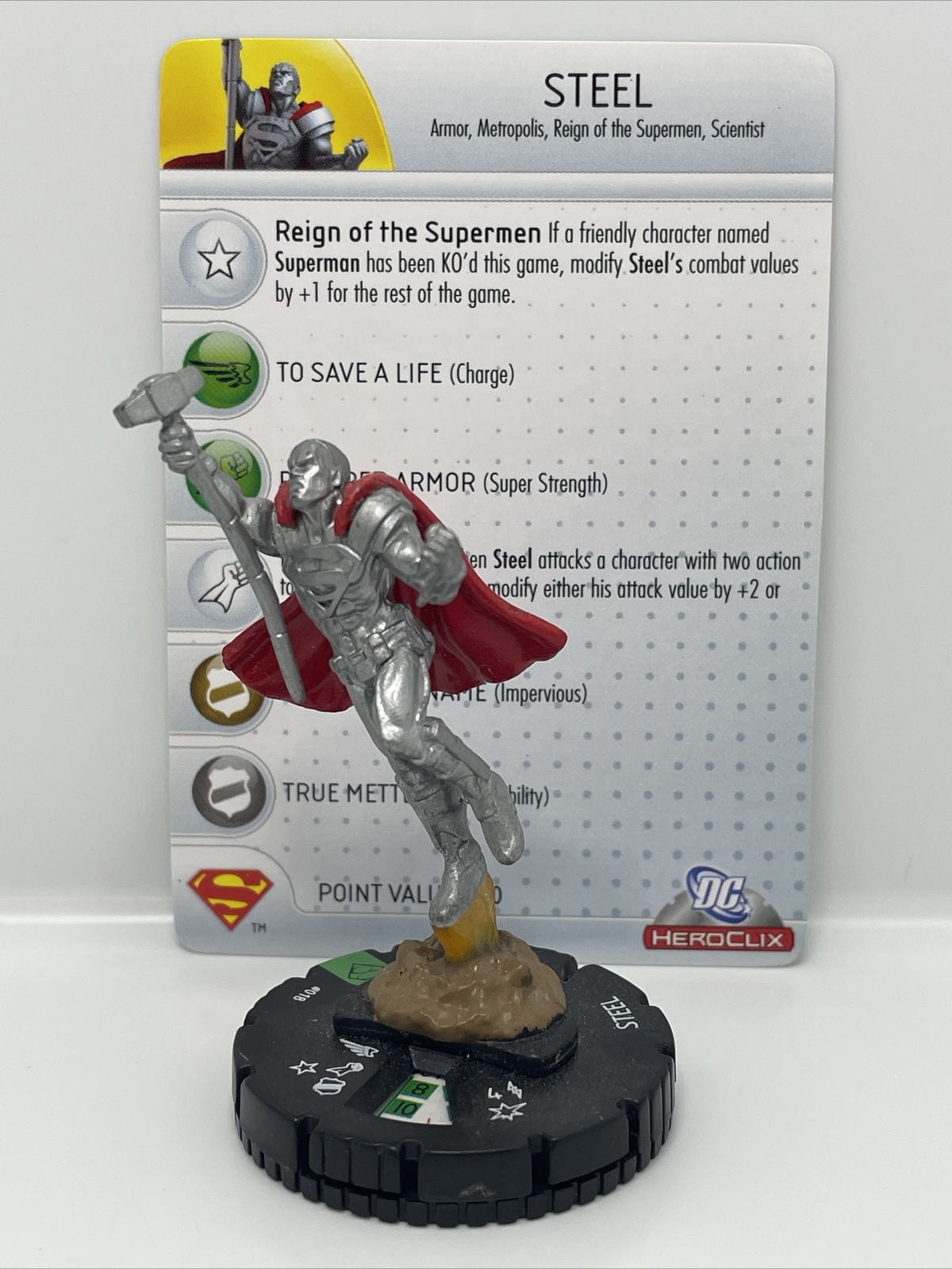 DC Heroclix Steel 018 - Superman | eBay