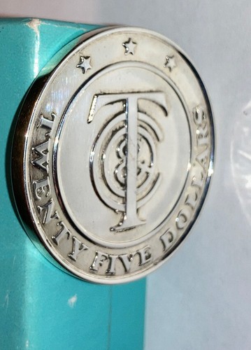 Rare Vintage Authentic Tiffany Co Sterling Silver $25 Money Token Coin ...