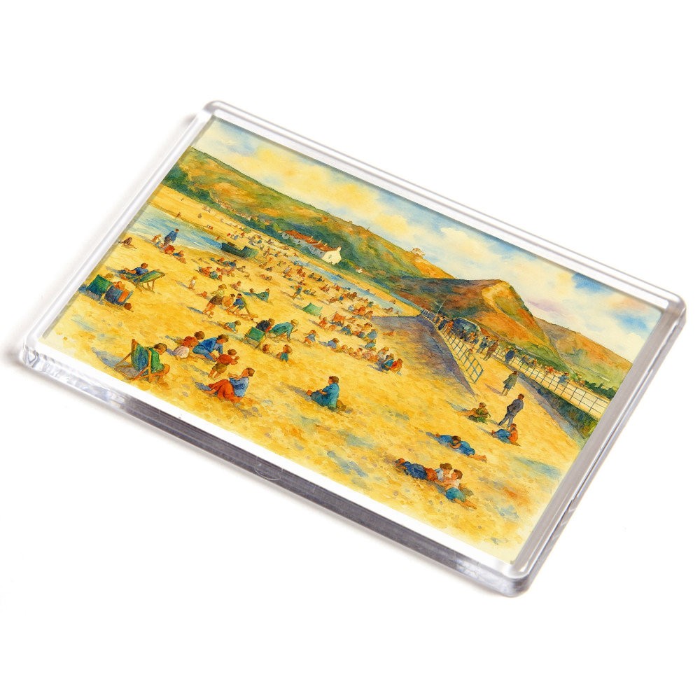 JUMBO MAGNET - The Sands, Saltburn-by-the-Sea - Vintage Art Style | eBay UK