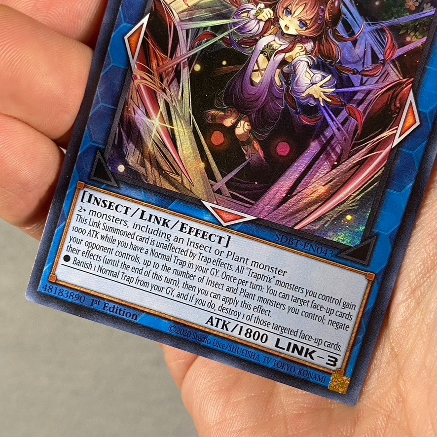 Yugioh! Traptrix Atypus - SDBT-EN043 - Ultra Rare - 1st Edition Near ...