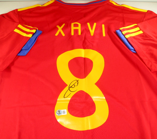 Xavi Hernandez / Autographed F.C. Spain Adidas Climacool Red Soccer ...