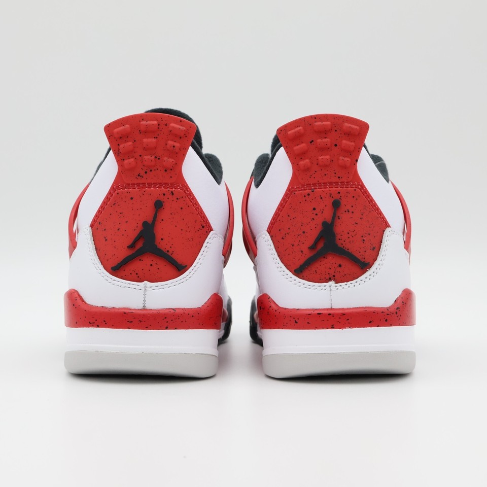 408452-161 Nike GS Air Jordan 4 Retro Red Cement | eBay