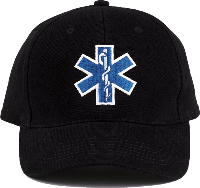 Black Official EMS EMT First Responder Adjustable Cap Paramedic ...