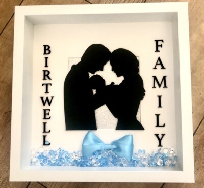 PERSONALISED FAMILY 3D BOX FRAME ,Birthday,Wedding,Anniversary | eBay UK