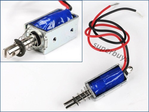 Mini Solenoid Valve Pull Push DC 6V Electromagnet Suction Rod ...