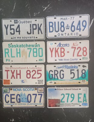Original Canadian auto licence plates | eBay