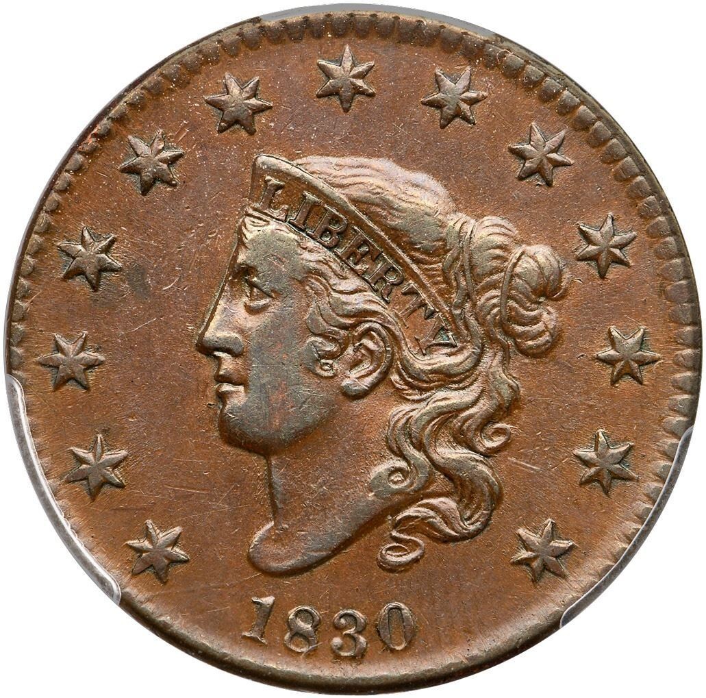 1830 N-7 R-3 PCGS AU 53 Matron or Coronet Head Large Cent Coin 1c | eBay