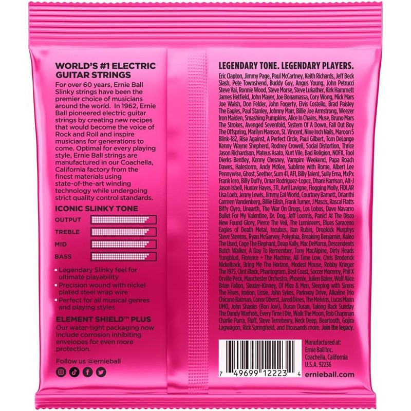 3 Sets Ernie Ball Super Slinky Nickel Wound Electric Guitar Strings - 9 ...