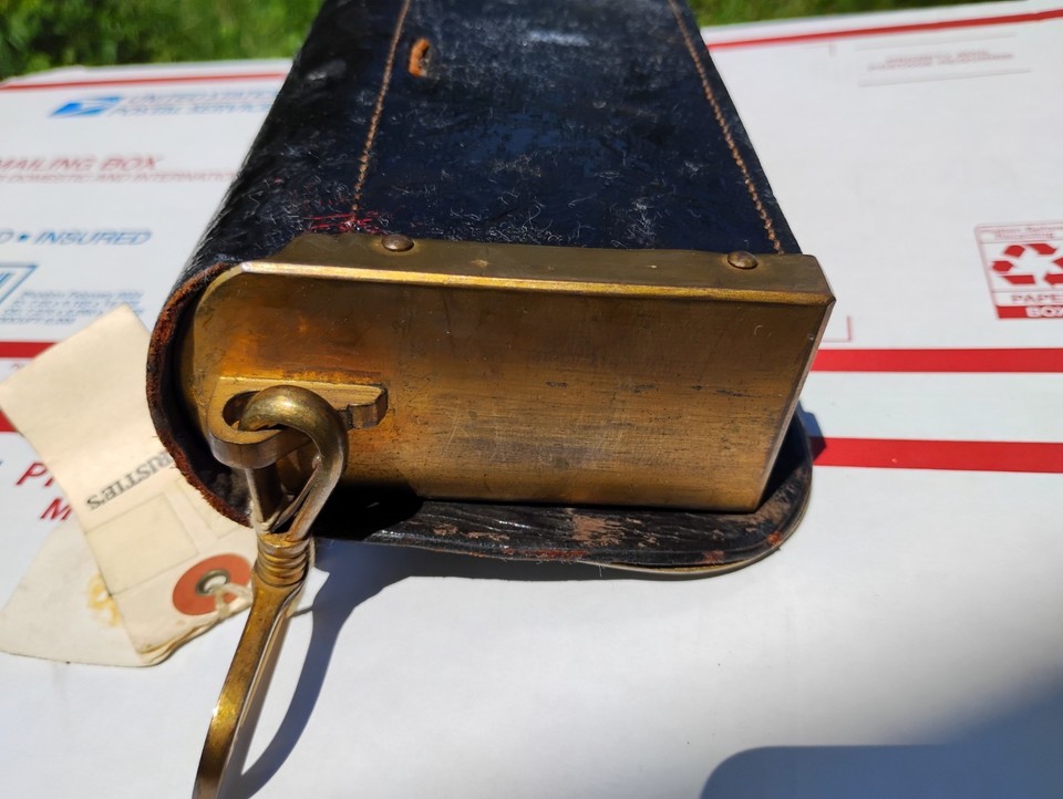 19th Century French Medical Officer Leather Cartridge Box Saddle Mount ...