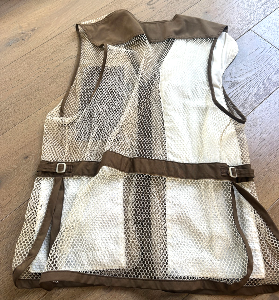 Bob Allen Brown Mesh Shooting Vest Men’s XL USA Made Clay Skeet Trap ...