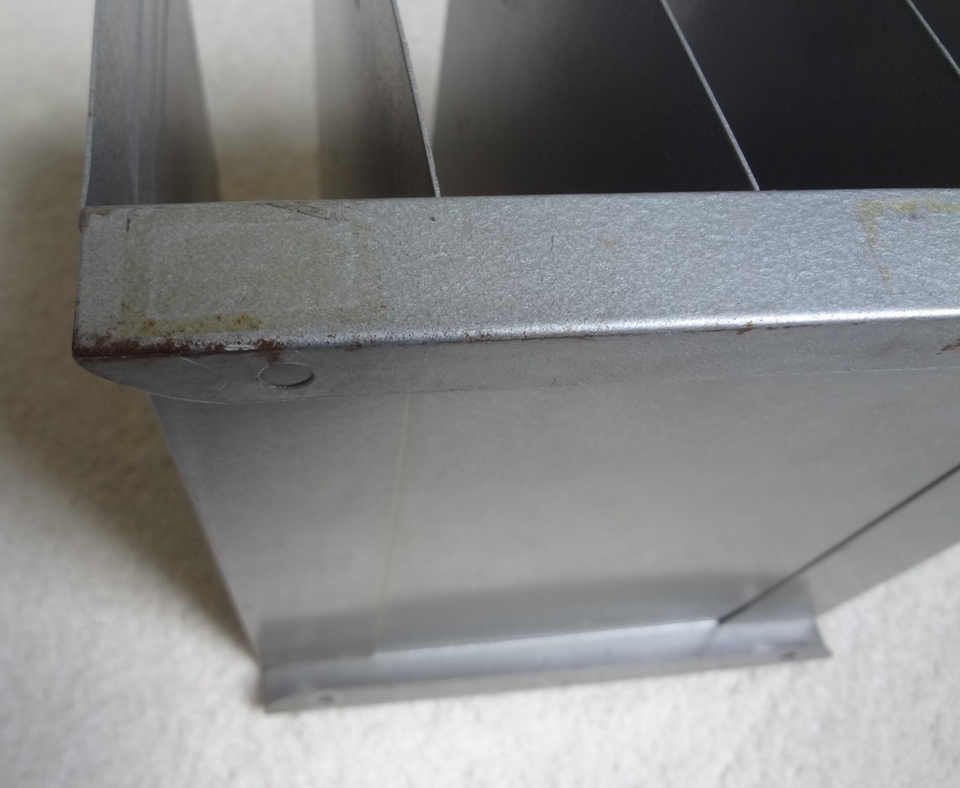 Vintage Metal Desk File Folder Paper Office Organizer Sorter 5-Slot 11 ...