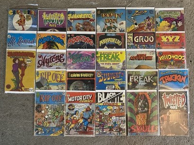 UNDERGROUND COMICS LOT - 28 Bronze Age Comix Alternative Comic Books ...