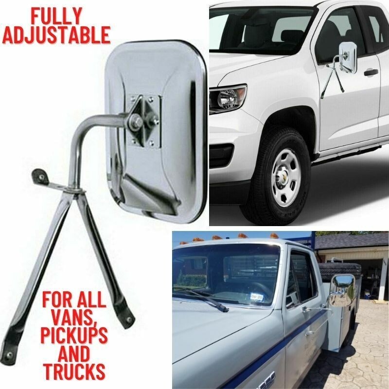 Universal Side Mirror for Trucks Full Size Low Mount Pickup Van ...