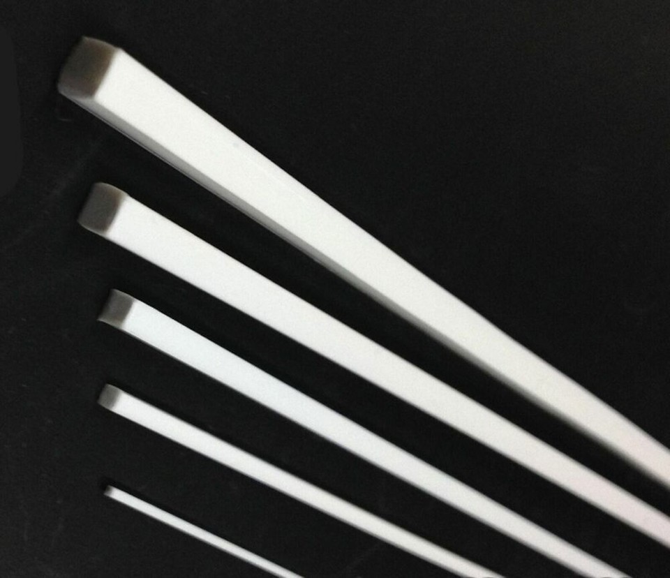 250mm 10'' ABS Styrene Plastic Square Solid Bar Rods Model Layout 1*1mm ...