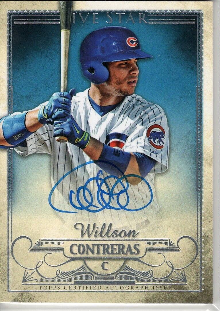 2106 TOPPS FIVE STAR WILLSON CONTRERAS AUTO AUTOGRAPH ROOKIE CARD ...