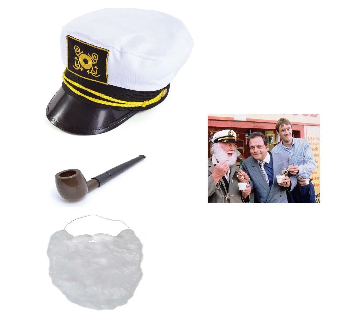 Uncle Albert Navy Sailor 80s Fancy Dress Set Only Fools TV Character ...