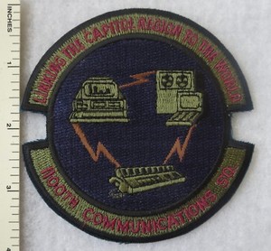 1100th COMMUNICATIONS SQUADRON US AIR FORCE PATCH Subdued USAF Vintage ...