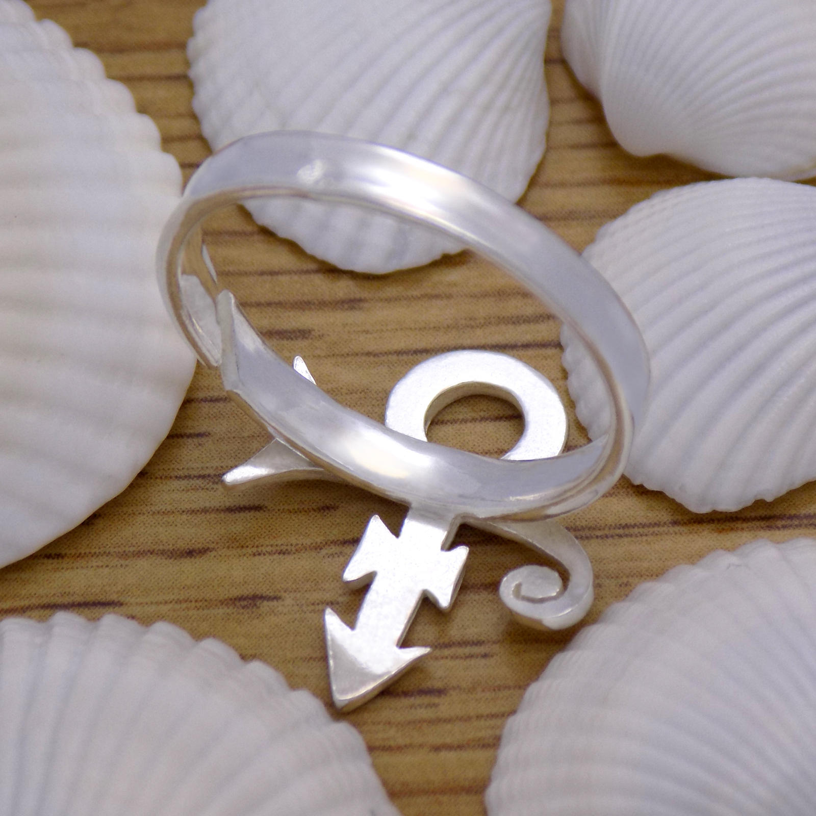 Vintage Solid 925 Sterling Silver Prince Symbol Rogers Nelson ...