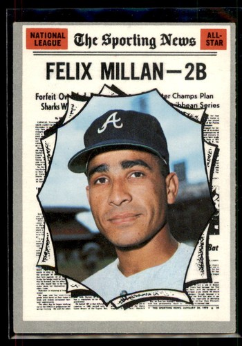 1970 Topps Felix Millan AS #452 Atlanta Braves | eBay