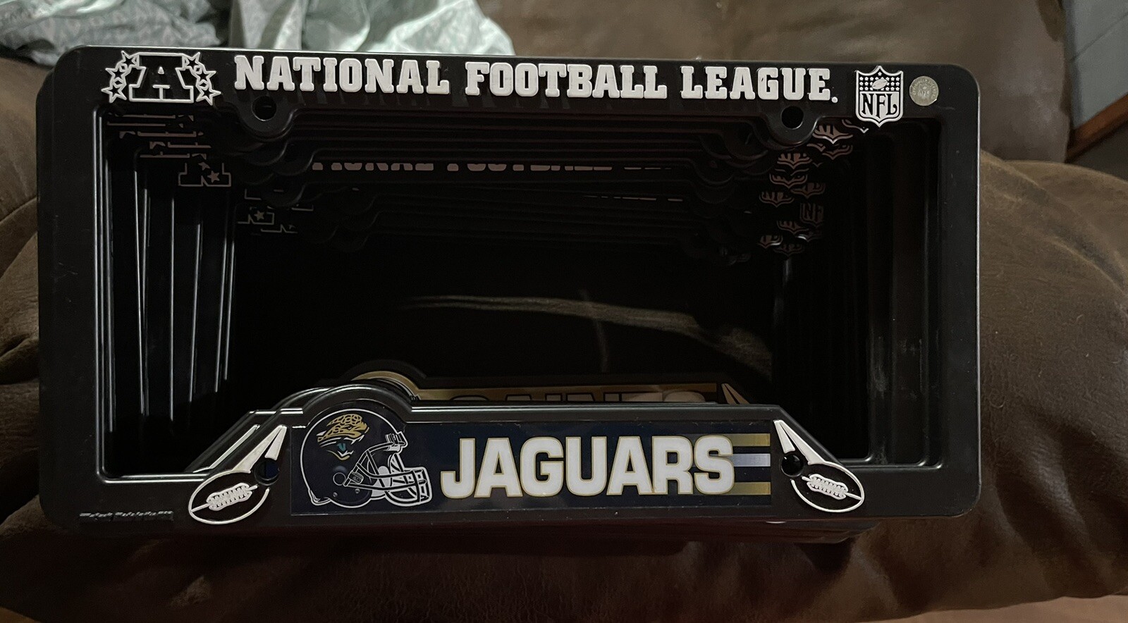 New NFL Jacksonville Jaguars Plastic Black License Plate Frame Vintage ...