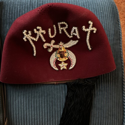 Vintage Masonic Murat Hat With Tassle And Bag | eBay