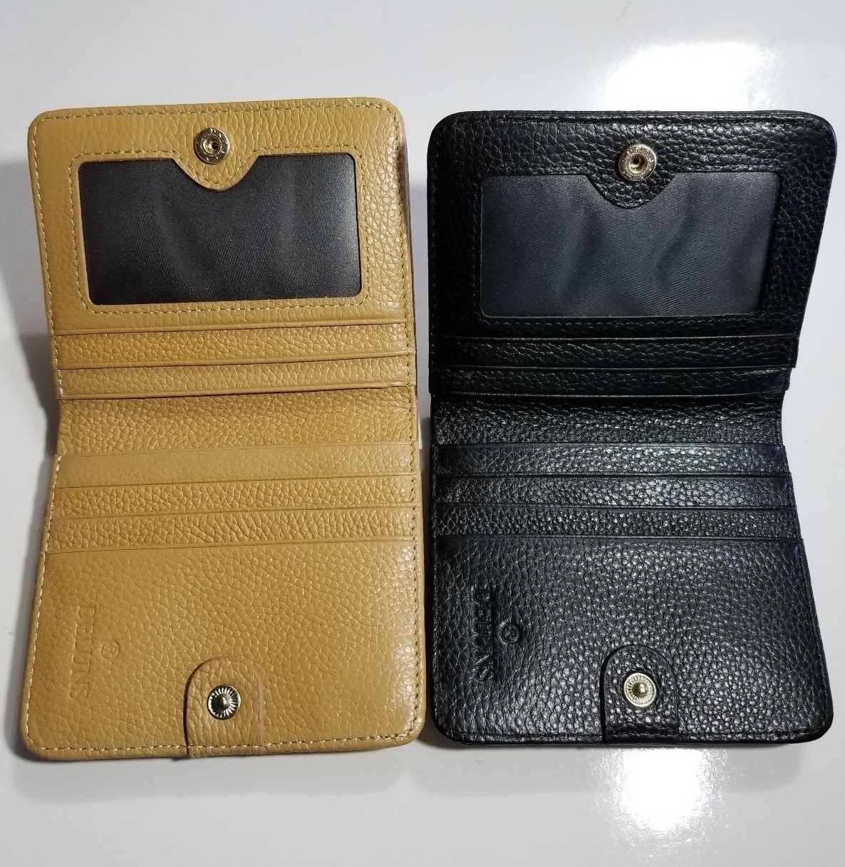 Fashion Women Deluns Genuine Soft Leather Wallets- Compact Bifold Small ...