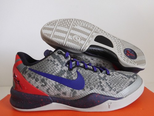 NIKE KOBE 8 (GS) MINE GREY-BLACK-PURPLE DYNASTY SZ 7Y-WOMENS SZ 8.5 ...