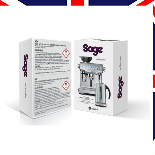 Sage Descaler Powder BES007/SES007,Pack of 4x25g Packets for Espresso ...