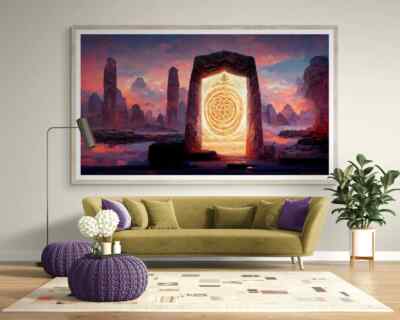 Esoteric Magic Portal Painting Wall Art Poster Premium Quality Choose ...