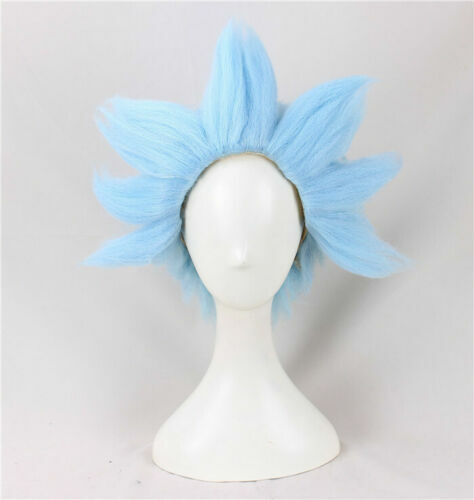 Rick and Morty Sanchez Cosplay Hair Wig Blue | eBay