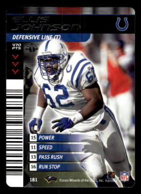 2001 NFL Showdown 1st Edition #181 Ellis Johnson | eBay