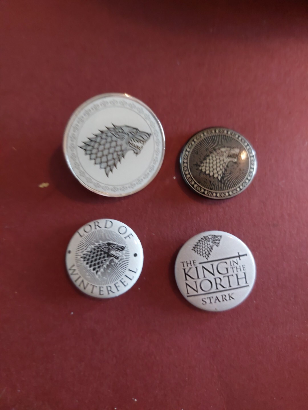 I/Game Of Thrones House Stark Sigil,King Of The North,Enamel Lapel Pin ...