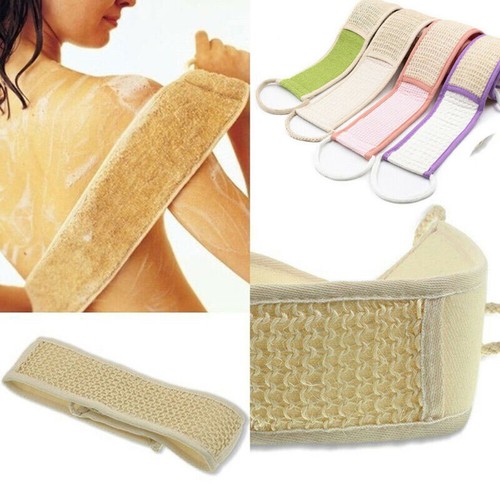 Exfoliating Loofah Back Strap Bath Shower Body Sponge Body Scrubber Bru ...
