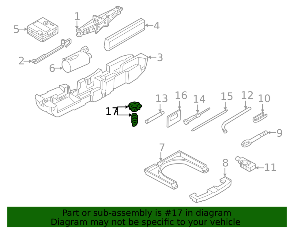 Genuine Audi Spare Anchor 5Q0-803-899 | eBay
