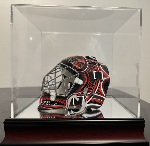 Martin Brodeur Autographed Mini Helmet in New Jersey Devils Display ...